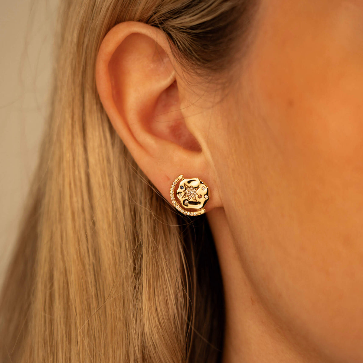 My Sun, Moon & Stars Bracelet + Studs Set - Gold – Mettle & Bloom