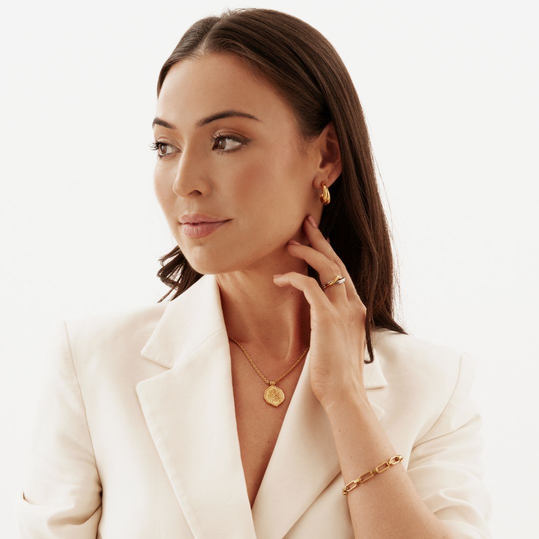 Mettle & Bloom | 18k Gold Plated Durga Necklace Jewellery | Life-Proof ...