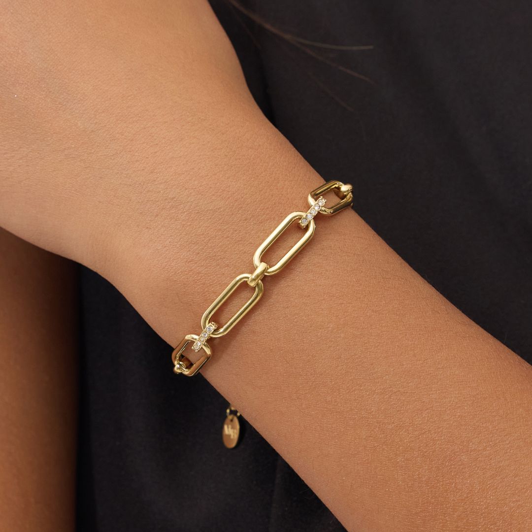 Elevated Link Bracelet - Gold – Mettle & Bloom